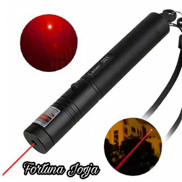 Red Laser Pointer 301 650MN 5MW 8000M / Laser Warna Merah | Shopee ...