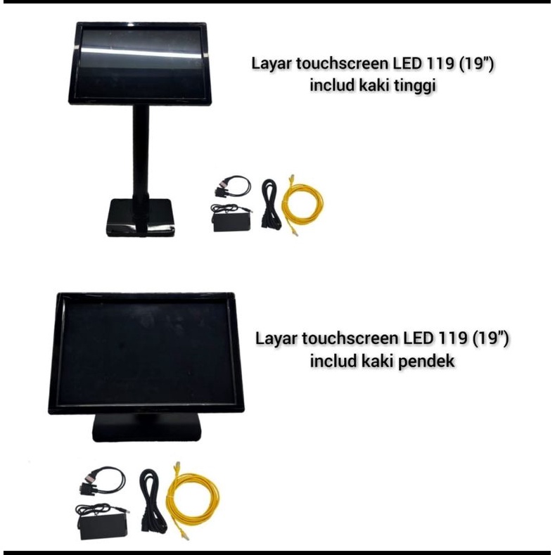 Jual Monitor Touchscreen 19 Inci LED 119 Komputer Layar Screen Karaoke ...