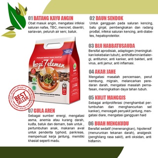 Jual Kopi Sevel 7 Elemen Original Premium HNI HPAI ECER SACHET Herbal ...