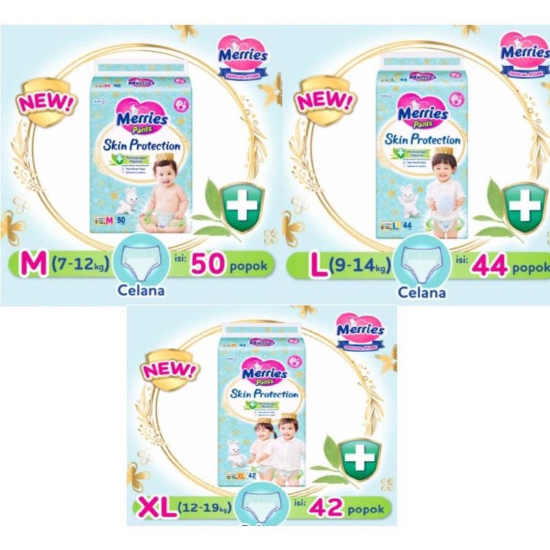 Jual Merries Skin Protection Pants S34 M30 L26 XL22 M50 L44 XL42 ...
