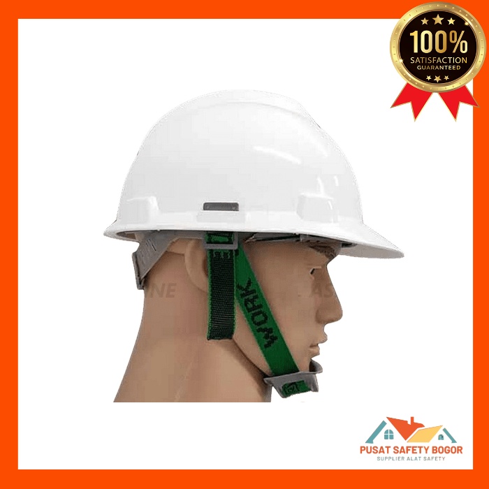 Jual HELM SAFETY PROYEK MSA LOKAL PUTIH + INNER BIASA + TALI DAGU BIASA ...