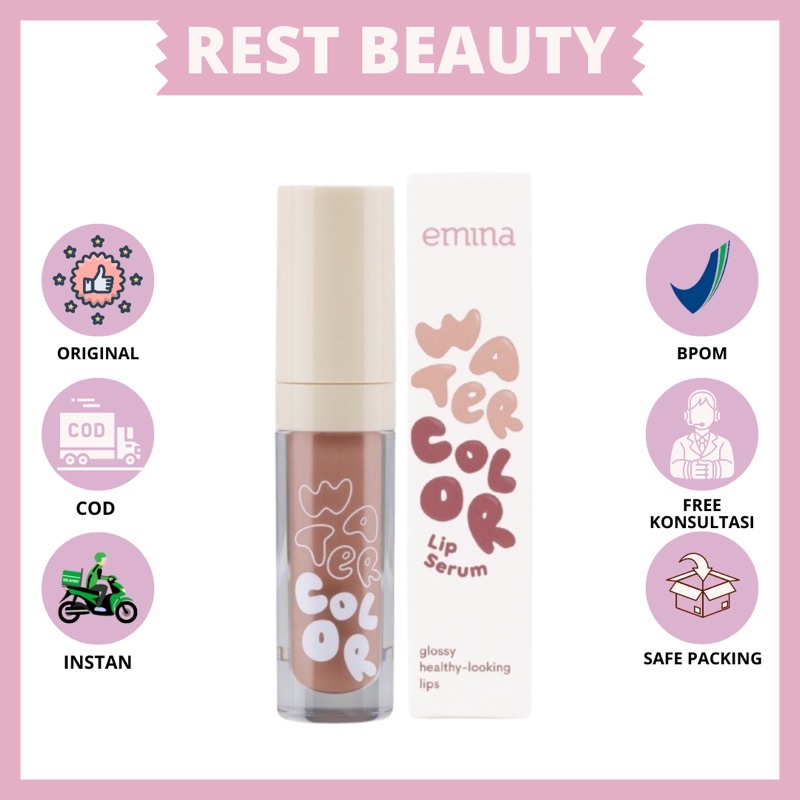 Jual EMINA - Watercolor Lip Serum | Shopee Indonesia