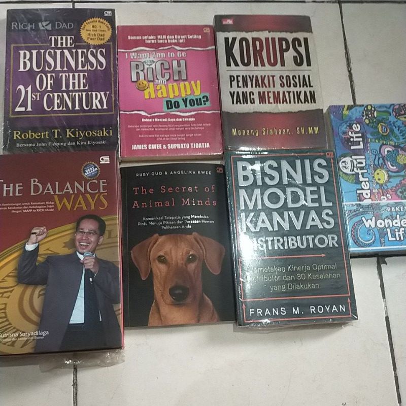 Jual BUKU MOTIVASI / BISNIS / PENGEMBANGAN DIRI / bisnis model kanvas distributor / rich and ...