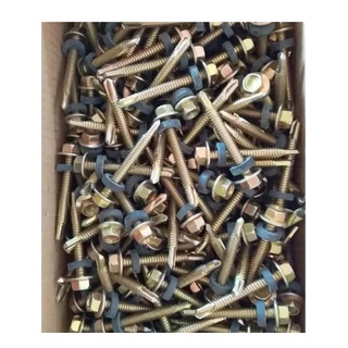 Jual Baut Roofing Skrup Baja Ringan Sekrup Atap Spandek 5 cm 12x50mm ...