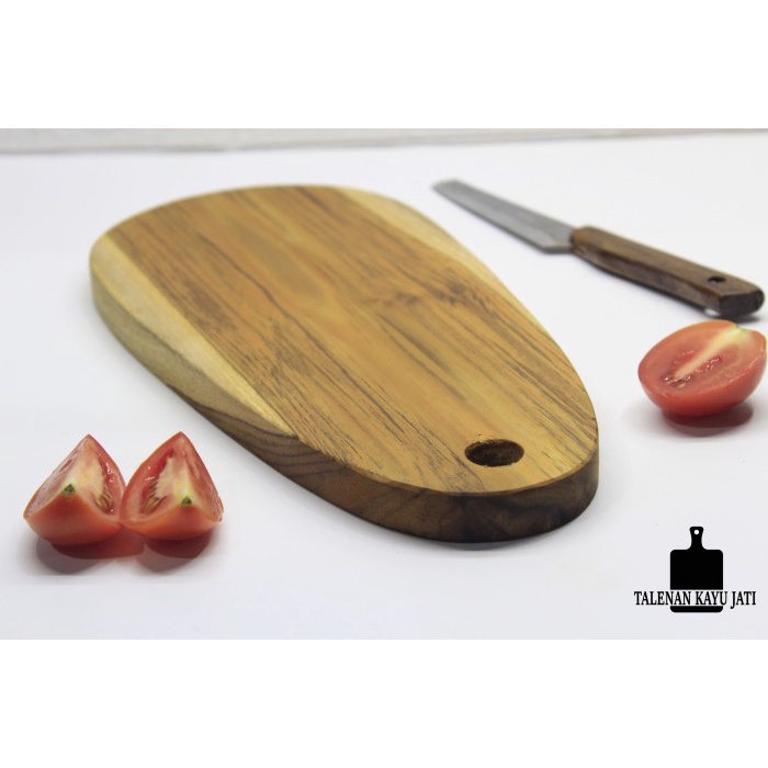 Jual TALENAN KAYU JATI CUTTING BOARD PASTRY BOARD KAYU JATI KENTANG ...