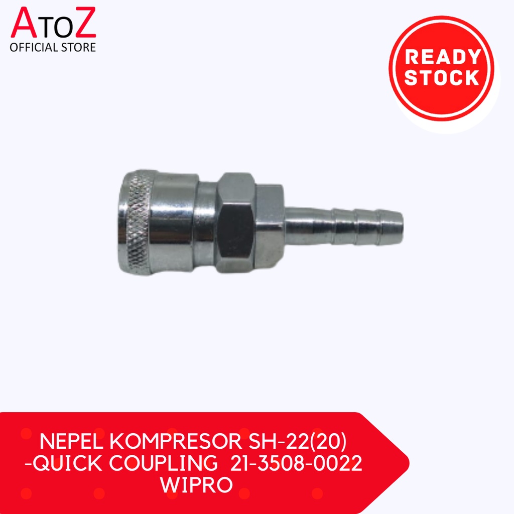 Jual NEPEL KOMPRESOR SH-22(20)-QUICK COUPLING 21-3508-0022 WIPRO ...