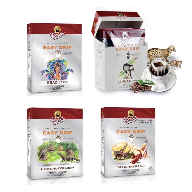 Jual (Harga Per sachet) Kapal api Easy drip Luwak / Toraja Peaberry ...
