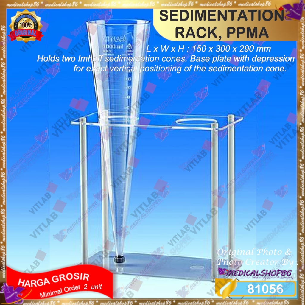 Jual SEDIMENTATION RACK, PPMA. VITLAB (Rak untuk Sedimentation Cone ...