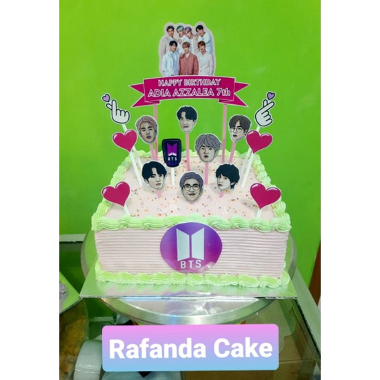 Jual topper kue ultah toper ulang tahun BTS | Shopee Indonesia