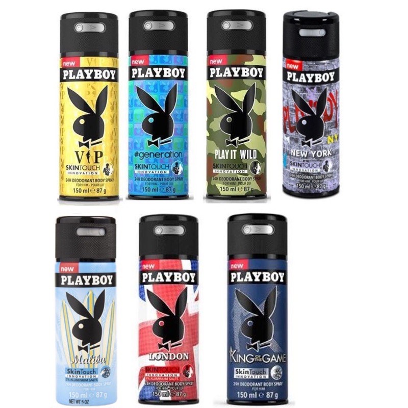 Jual PLAYBOY BODY SPRAY NEW YORK / WILD / VIP / LONDON / GENERATION ...
