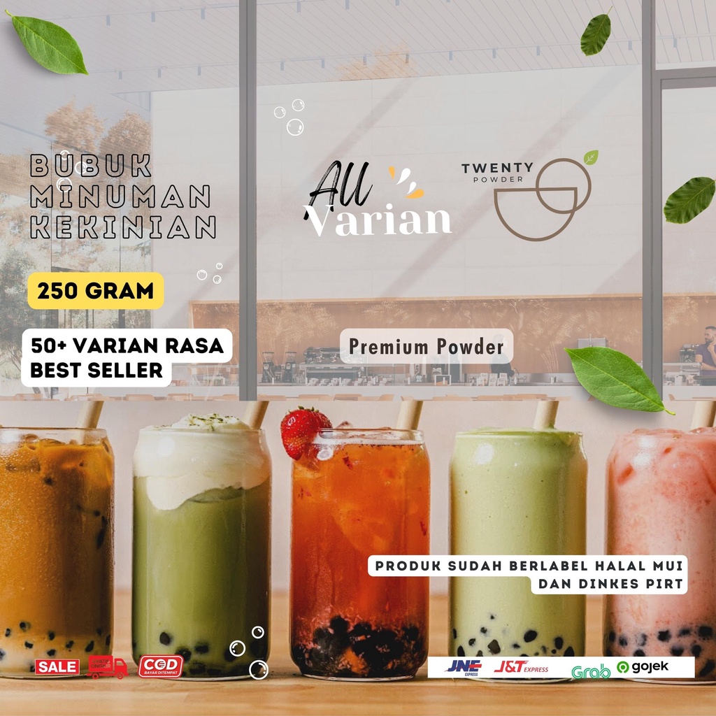 Jual SERBUK MINUMAN BUBUK PREMIUM 250 GR BERMACAM RASA BUBUK MINUMAN ...