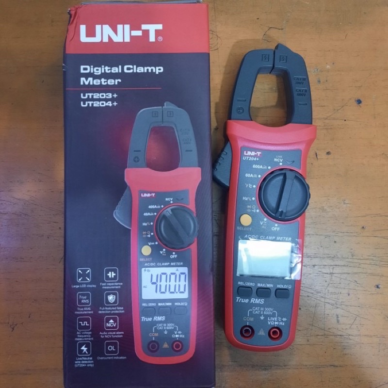 Jual digital clamp meter tang amper UNI-T UT204+ | Shopee Indonesia