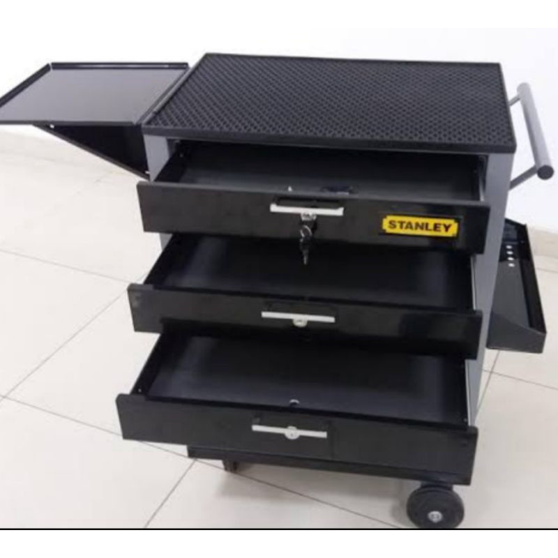 Jual Lemari tools 3-Drawers Roller Cabinet Stanley STST95890G ( Grey ...