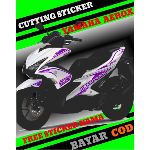 Jual sticker yamaha AEROX LAMA,cutting sticker AEROX -001 | Shopee ...