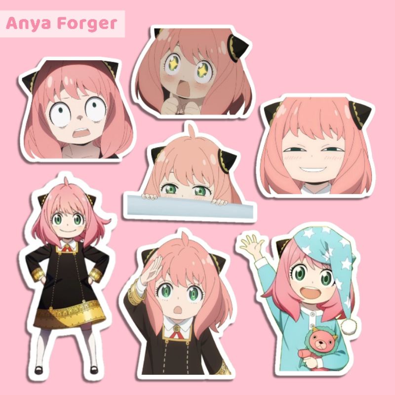 Jual Sticker Anime Spyxfamily Anya Forger Loid forger yor briar sticker ...