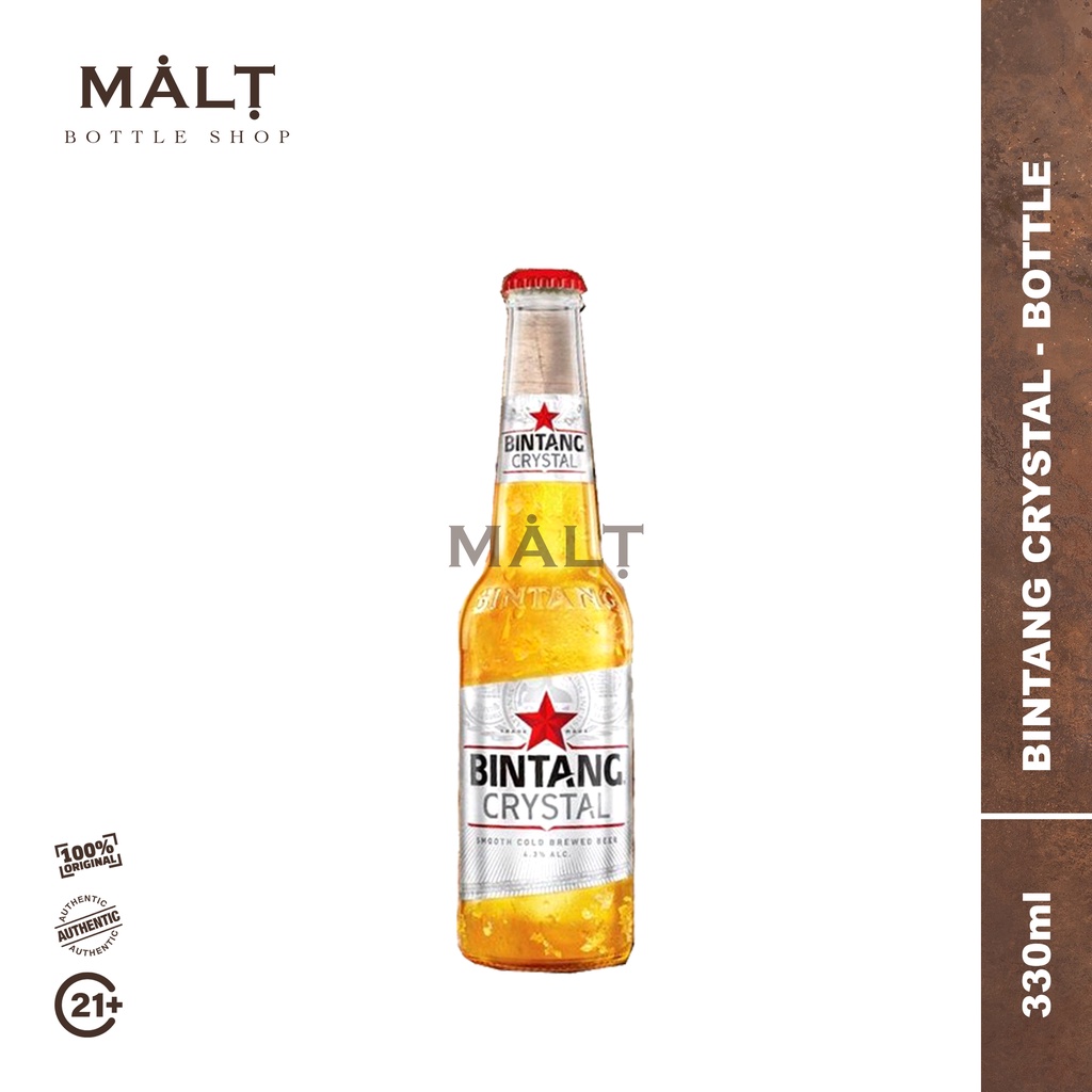 Jual Beer Bintang Crystal Pint 330 Ml | Shopee Indonesia
