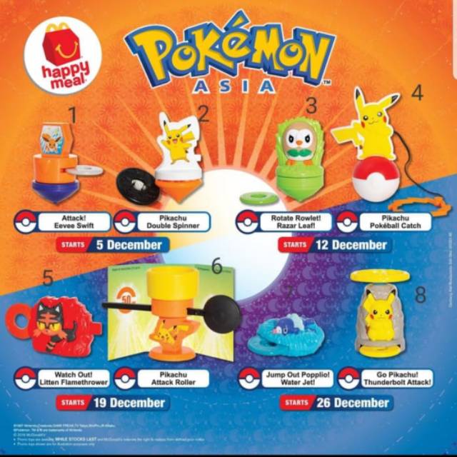 Jual Happy meal Mcd Mcdonalds Pokemon Asia Pikachu | Shopee Indonesia