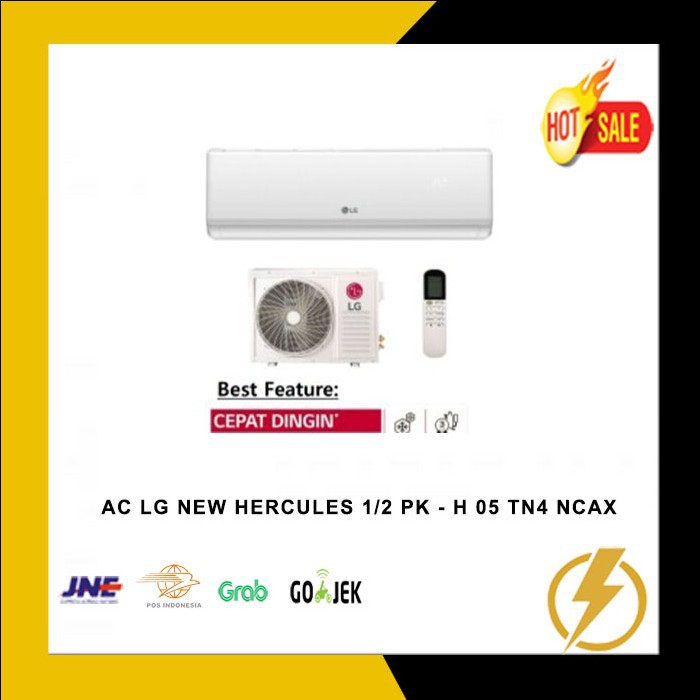 Jual AC LG NEW HERCULES 1/2 PK 370 WATT - H 05 TN4 NCAX | Shopee Indonesia