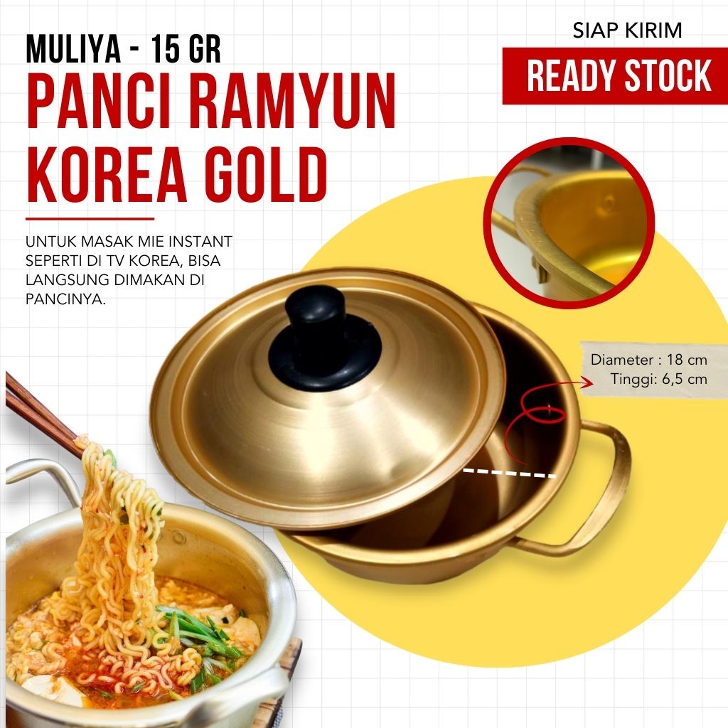 Jual Panci Ramyun Korea Gold - Muliya 15 Gr | Shopee Indonesia