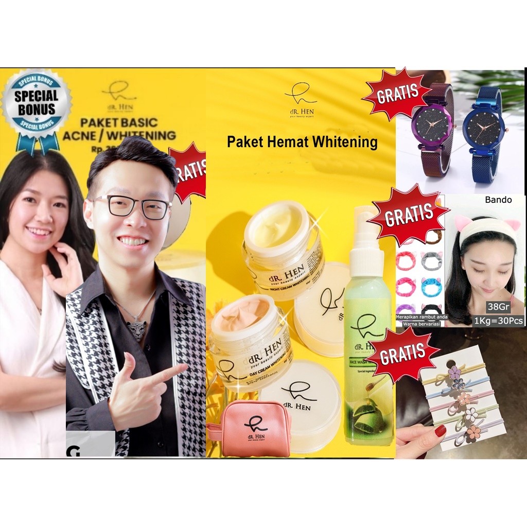Jual Dr hen paket white dan Acne | Shopee Indonesia
