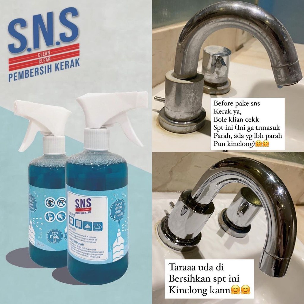 Jual SNS Pembersih Kerak 500ml (Free Alat Spray) | Shopee Indonesia