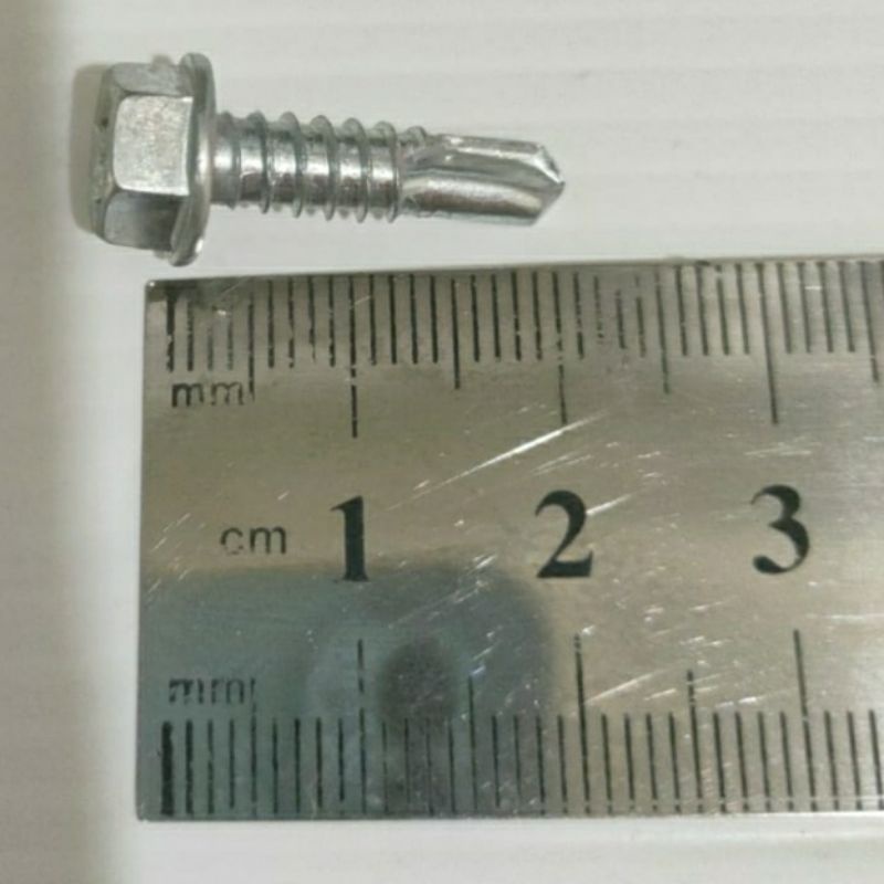 Jual Baut Baja Ringan 12 x 20 mm - 2 cm | Roofing Baud Skrup Sekrup ...