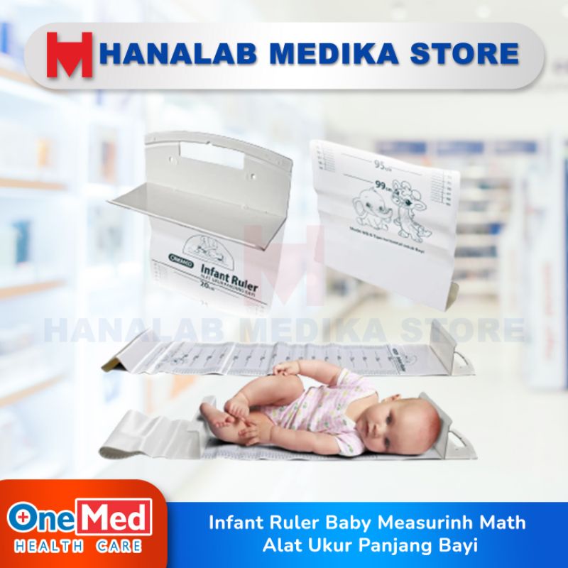 Jual ONEMED Infant Ruler Baby Measurinh Math / Alat Ukur Panjang Bayi ...