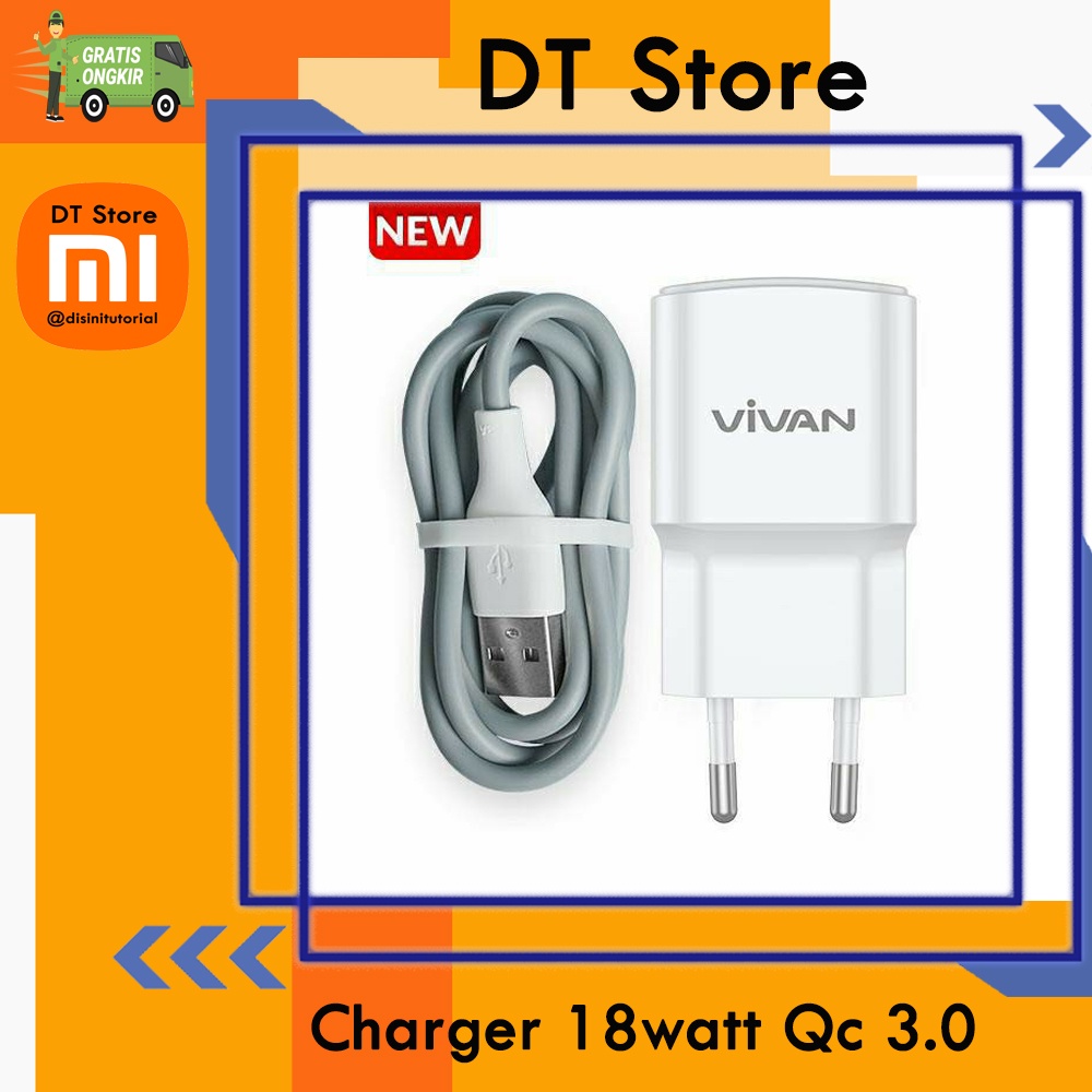 Jual Charger 18 Watt (Quick charge) Redmi Note 7, 8, 9, Redmi 8, 9, 10 ...