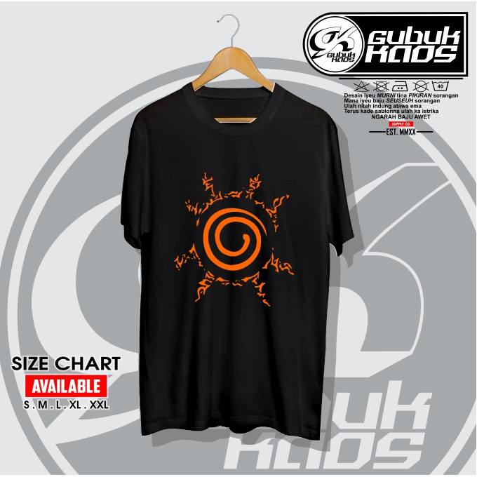 Jual KAOS BAJU LOGO SEGEL KYUBI NARUTO TERLARIS - GUBUK KAOS | Shopee ...