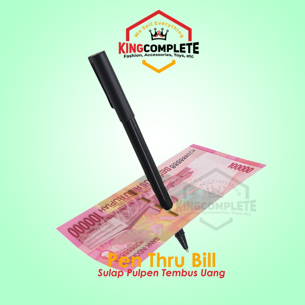 Jual Alat Sulap Pen thru bill - Alat Sulap Pulpen tembus Uang Kertas ...