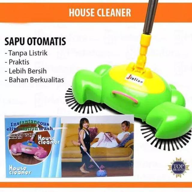 Jual House Cleaner Sapu Otomatis Sweep Drag all In One tanpa listrik ...