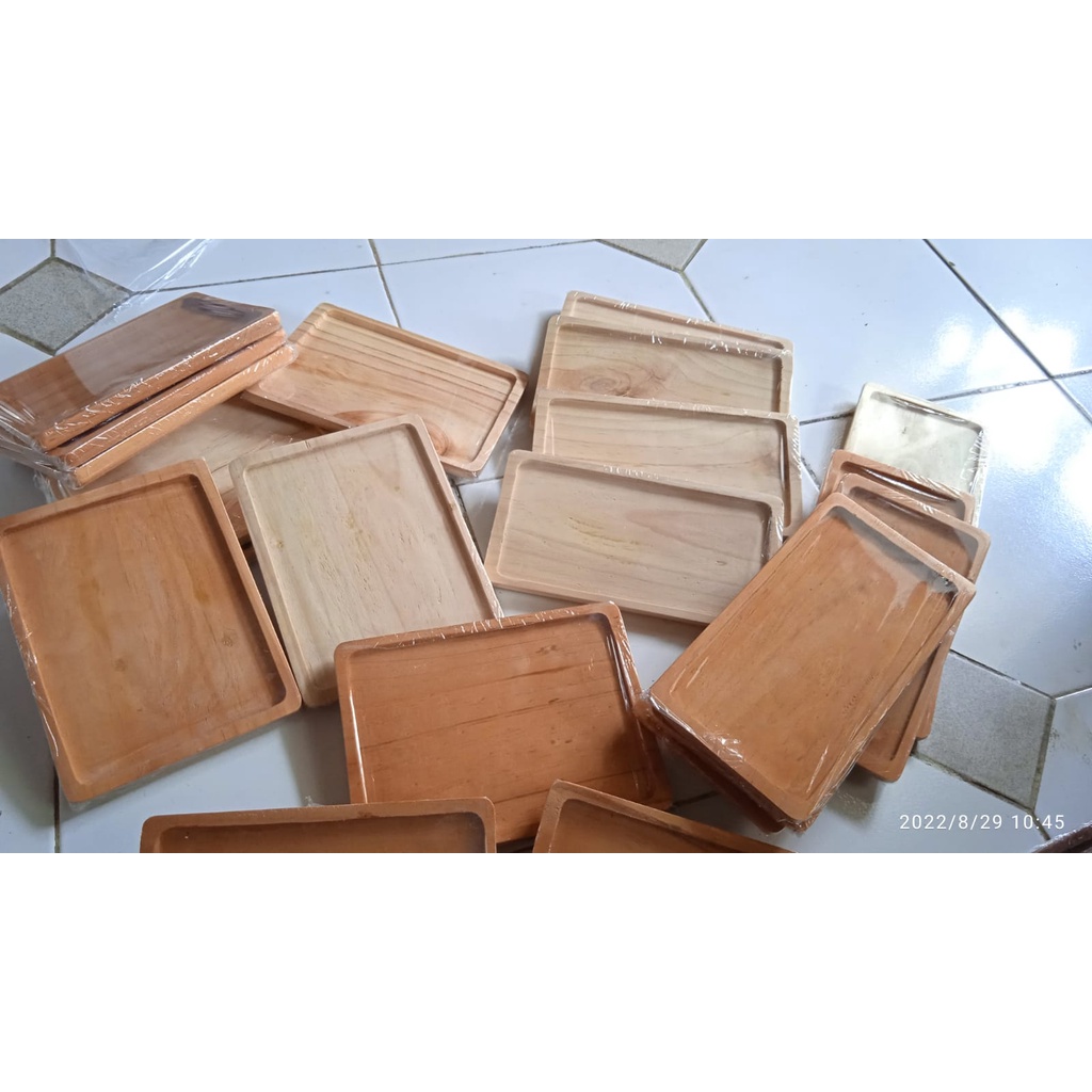 Jual wooden coaster tempat saji nampan kopi nampan saji nampan kayu ...