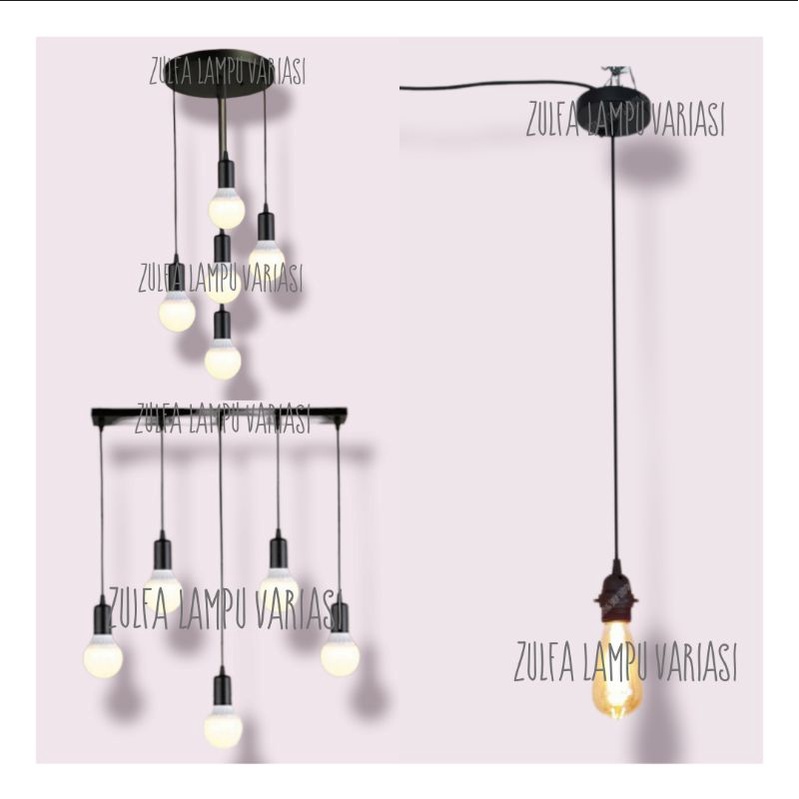 Jual LAMPU# KOP BASE DUDUKAN LAMPU GANTUNG LENGKAP FITTING KABEL ...