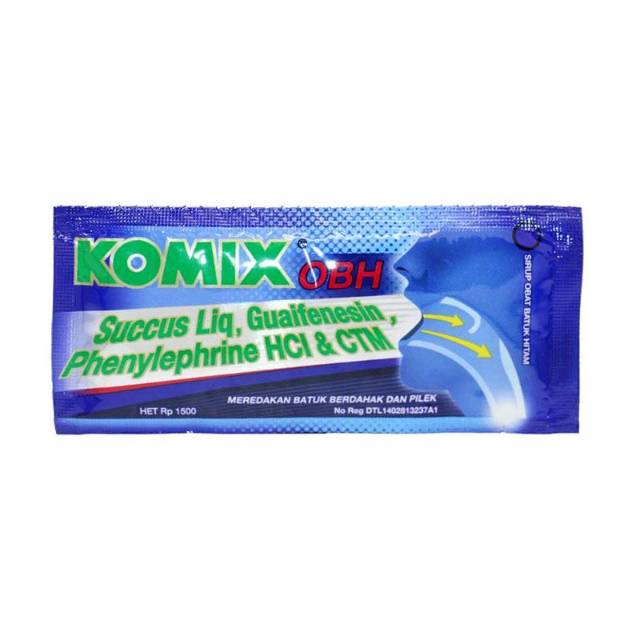 Jual KOMIX OBH Sirup Obat Batuk Hitam 7ml | Shopee Indonesia