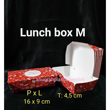 Lunch box motif uk. M Paper lunch box uk. M | Shopee Indonesia