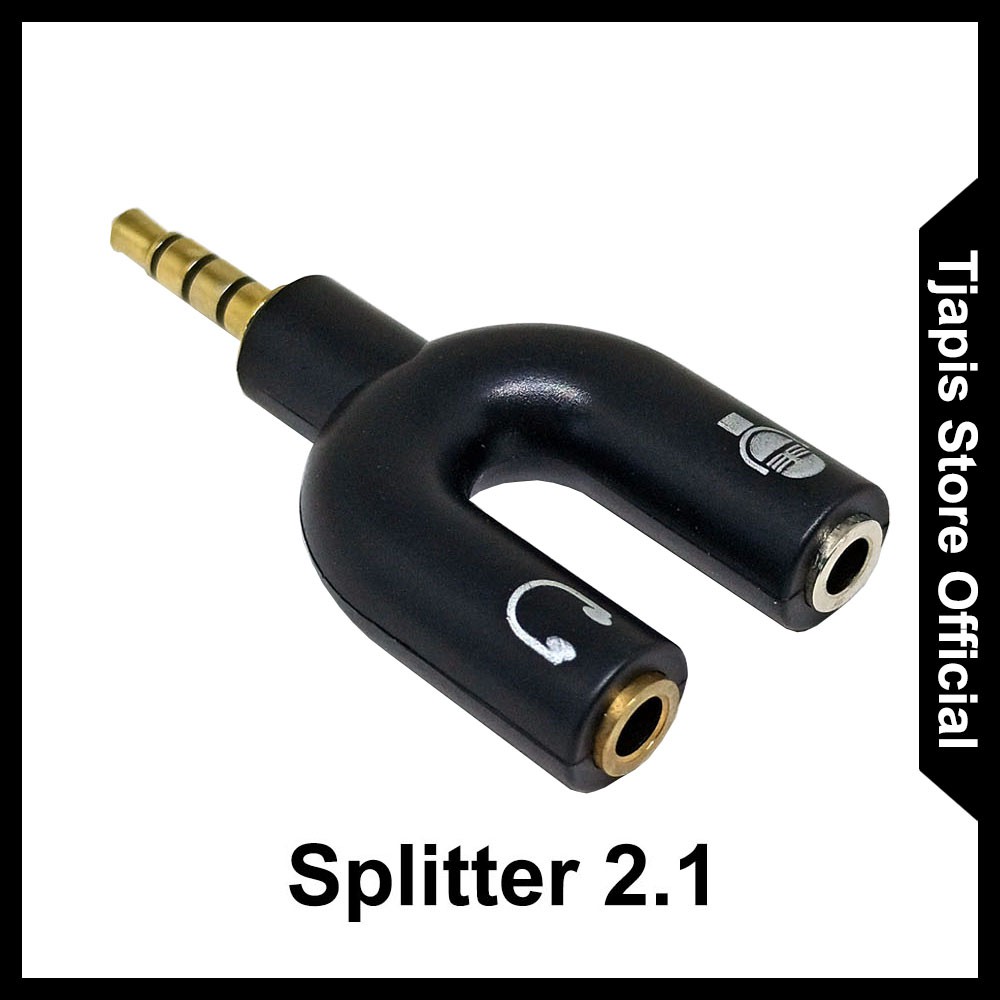 Jual AUDIO SPLITTER MODEL - U AUX JACK 2 IN 1 SPLITTER / SPLITER U ...