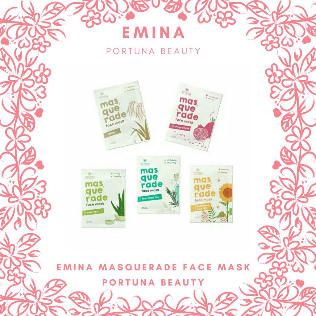 Jual EMINA MASQUERADE FACE MASK (MASKER WAJAH 5 VARIAN UNTUK SENIN ...