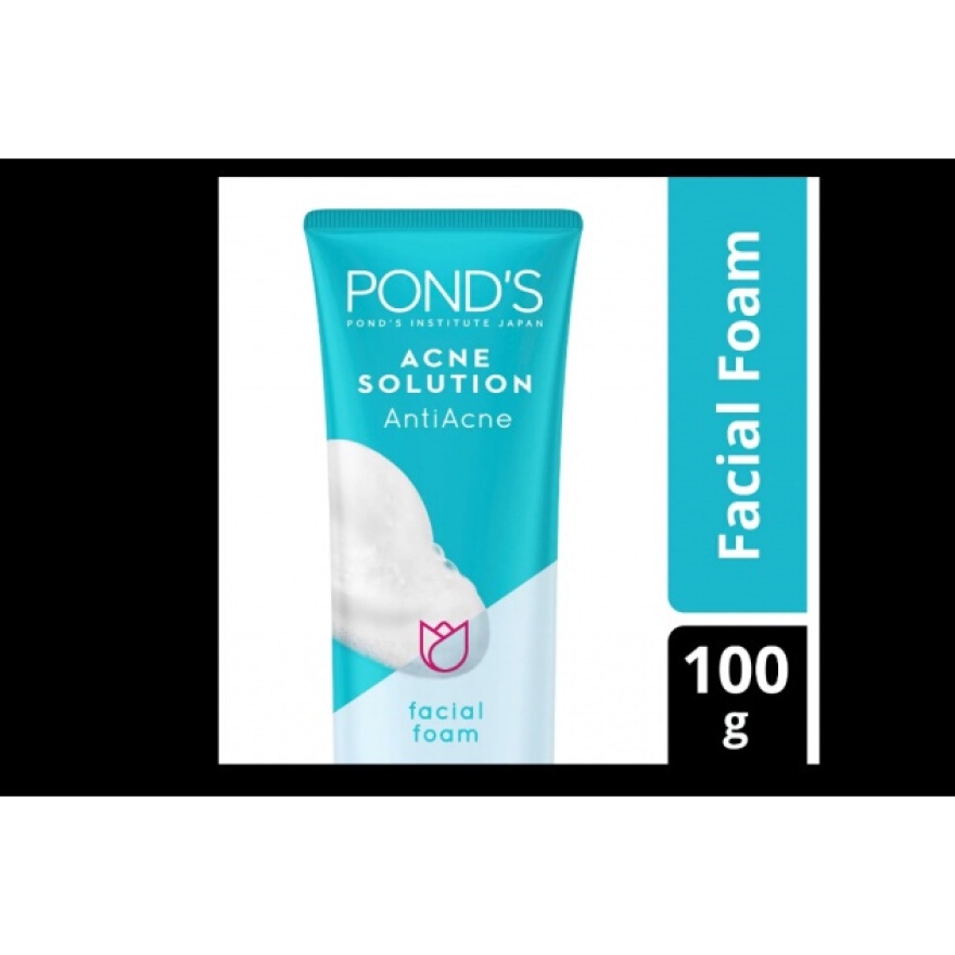 Jual Ponds Acne Solution Facial Foam Biru 100g | Shopee Indonesia