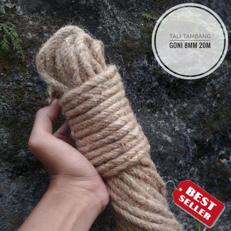 Jual Tali Tambang Goni Vintage 8mm 20m Indonesia|Shopee Indonesia