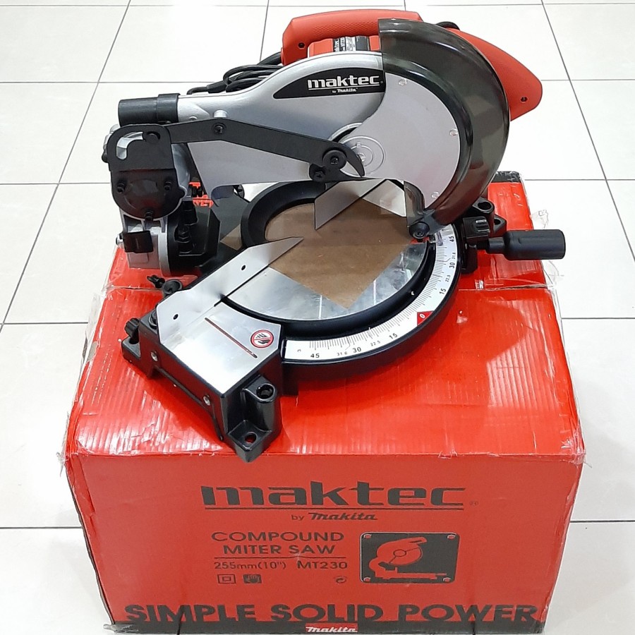 Jual Mesin Potong Alumunium Miter Saw Maktec MT230 | Shopee Indonesia