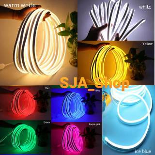 Jual Neon flex fleksibel 220v 8x16mm 1 rol isi 50 meter (free 3pc soket ...