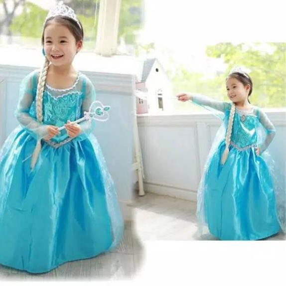 Jual Terbaru NEW Dress Elsa Anna Frozen 2 - 9 Tahun | Baju Elsa Frozen ...