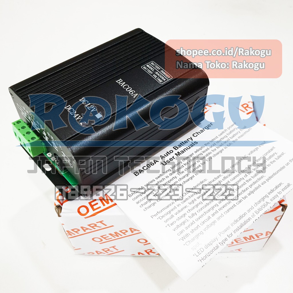 Jual Pengisi Baterai Aki 24 V Genset BAC06A - OEM Smartgen BACO6A Battery Charger 24V - BAC O6A ...