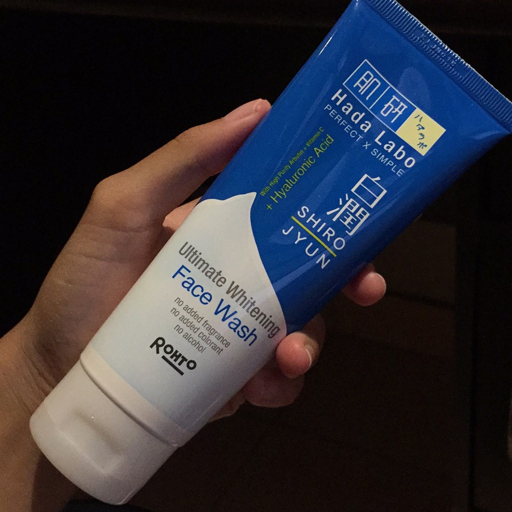Jual HADA LABO SHIRO JYUN ULTIMATE WHITENING FACE WASH (BIRU) Indonesia ...