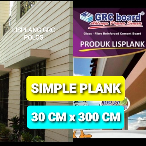 Jual GRC SIMPLE PLANK 30 CM x 3 M x 8mm / LISPLANK GRC / LISPLANG POLOS ...