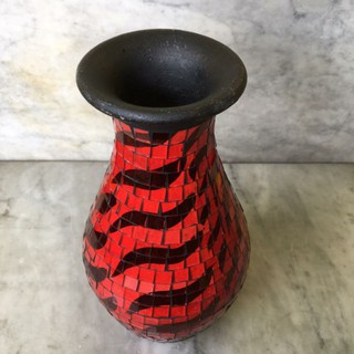 Jual Vas bunga unik mozaik kaca merah | Shopee Indonesia