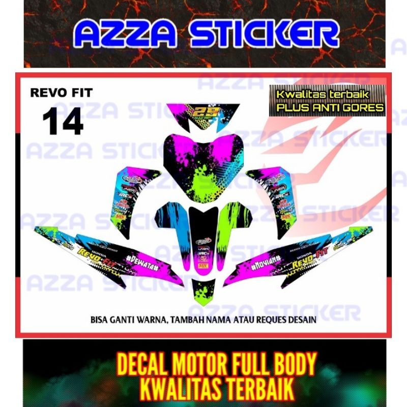 Jual Sticker Decal Revo Fit Full Body Stiker Revo Fit Dekal Revo Fit ...