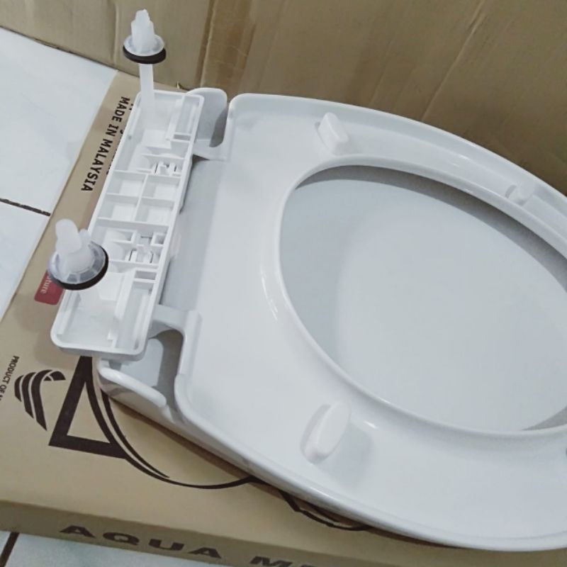 Jual tutup closet duduk soft close universal All type putih | Shopee ...