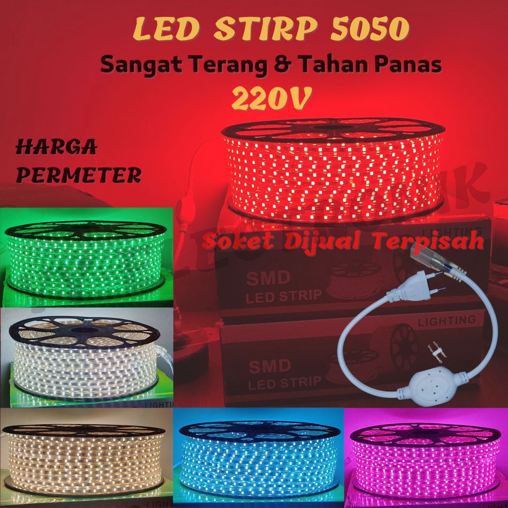 Jual Lampu LED Strip 5050 Harga Per 1 Meter LED drop ceiling plafon ...