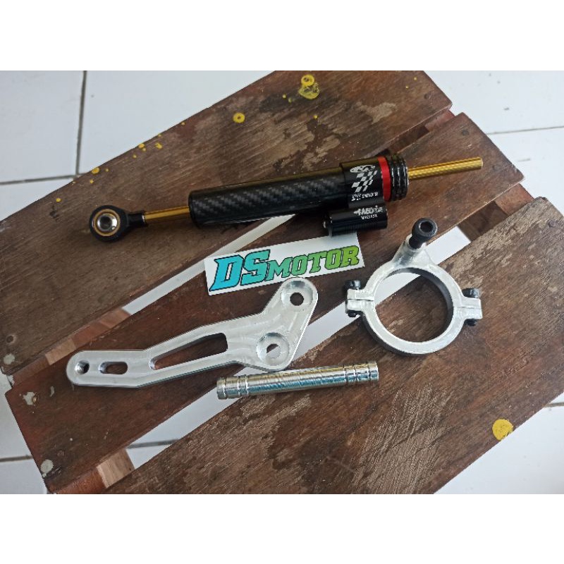 Jual stabilizer stang steering dumper matris carbon karbon stick set ...